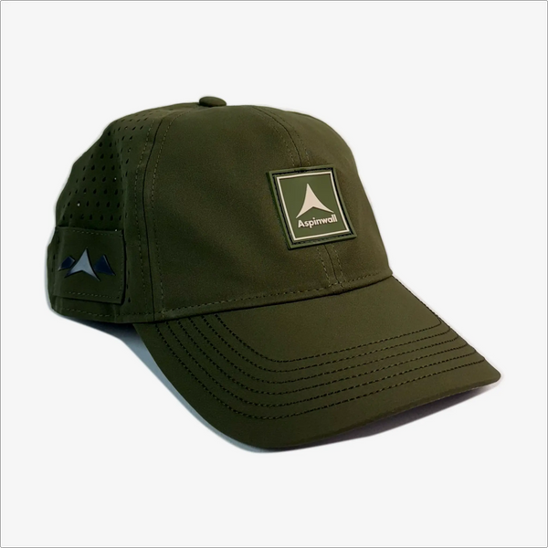 Hamilton Hat Vertical Trademark Rubber Patch ~ Olive Drab O.D. Green ...